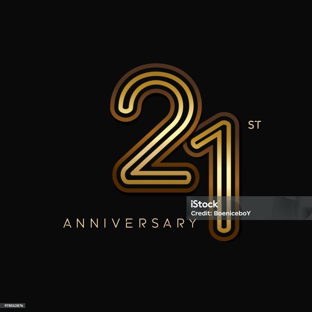21 Jaar Verjaardag Viering Logo Verjaardagslogo Met Gouden En Zilveren ... 21 Jaar Verjaardag Viering Logo Verjaardagslogo Met Gouden En Zilveren ...