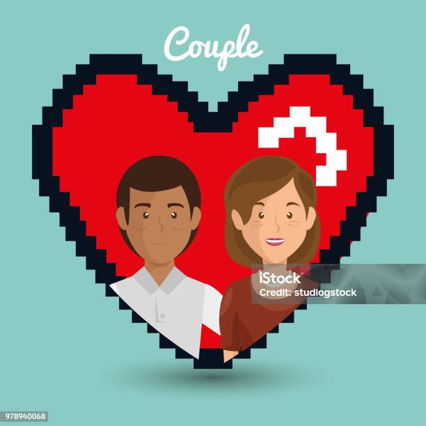 Pasangan Kekasih Dalam Karakter Avatar Hati Ilustrasi Stok - Unduh ... Pasangan Kekasih Dalam Karakter Avatar Hati Ilustrasi Stok - Unduh ...