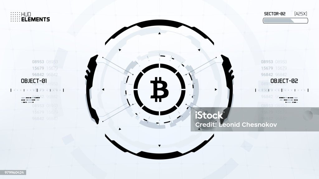 Bitcoin Cryptocurrency ベクトル図 Guiのベクターアート素材や画像を多数ご用意 Gui Hud表示 Vr