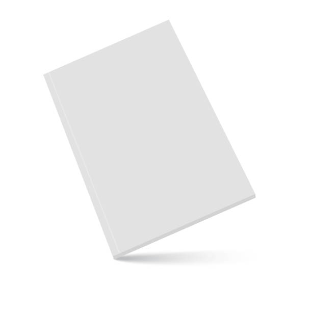 Closed book, cover. Mockup for the cover design. High detail. Isolated ...