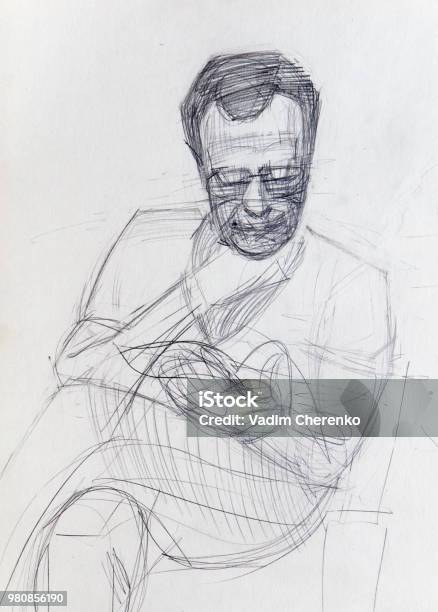 Potret Gambar Pensil Sketsa Ilustrasi Stok Unduh Gambar Sekarang