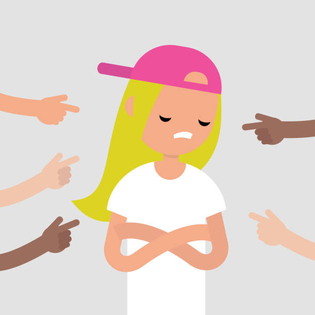 120 Embarrassed Teenage Girl Clip Art Stock Illustrations Royalty