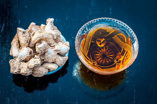 Jahe Kering Atau Zingiber Officinale Atau Soth Sonth Dengan Madu Atau