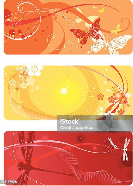 Summer Backgrounds Set向量圖形及更多背景 主題圖片 背景 主題 側影 光 Istock