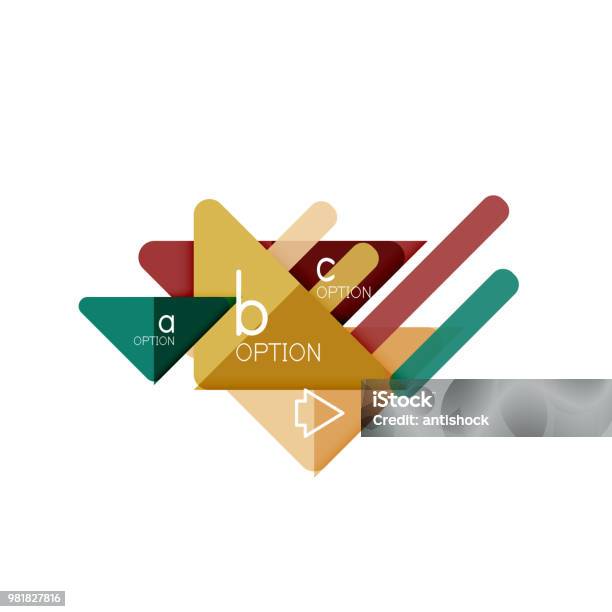 Conception De Visualisation De Données Triangle Option Infographie Mise