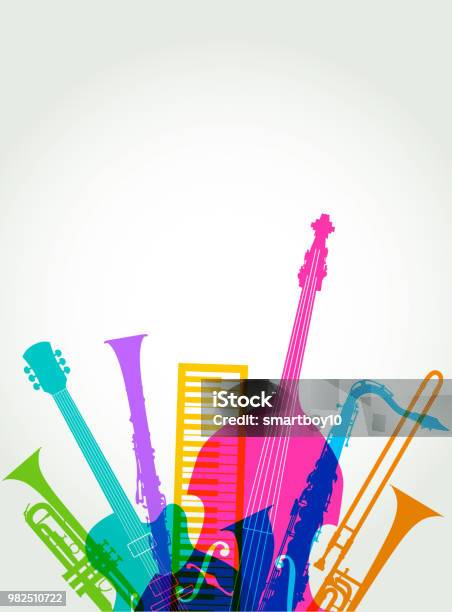 Instruments De Musique Jazz Vecteurs Libres De Droits Et Plus Dimages