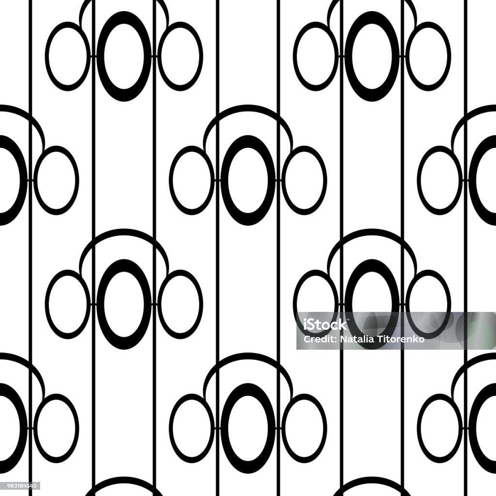 Geometric Seamless Pattern Circles Stock Illustration Download Image