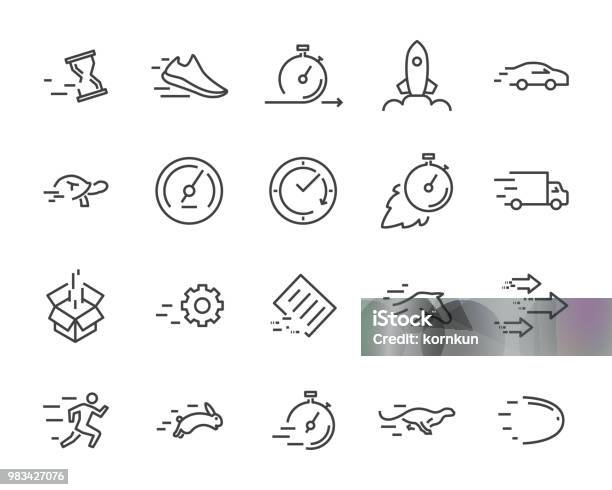Vetores De Conjunto Simples De Ícone De Linha Do Vetor Conter Tal Icon