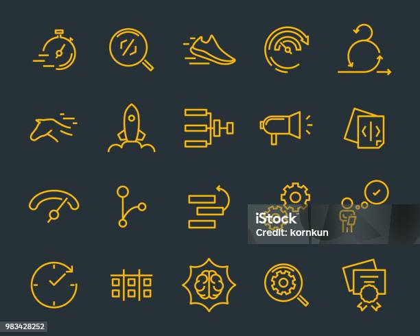 Vetores De Conjunto Simples De Ícone De Linha Do Vetor Conter Tal Icon