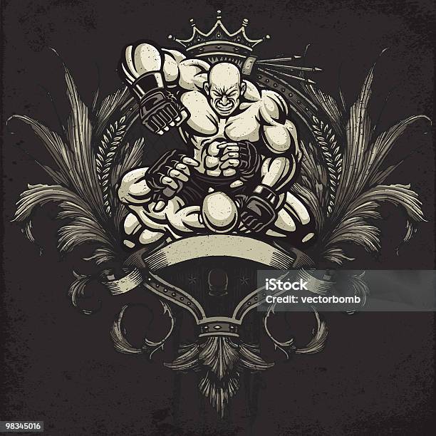 Ultimate 전투기 천공 Opponent Heraldry 벼슬 버전 격투기에 대한 스톡 벡터 아트 및 기타 이미지 격투기