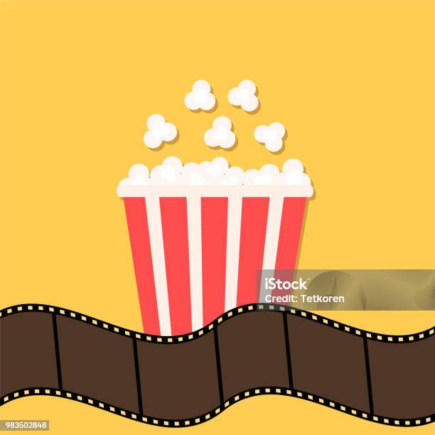 Popcorn Film Strip Perbatasan Kotak Kuning Merah Ikon Malam Film ... Popcorn Film Strip Perbatasan Kotak Kuning Merah Ikon Malam Film ...