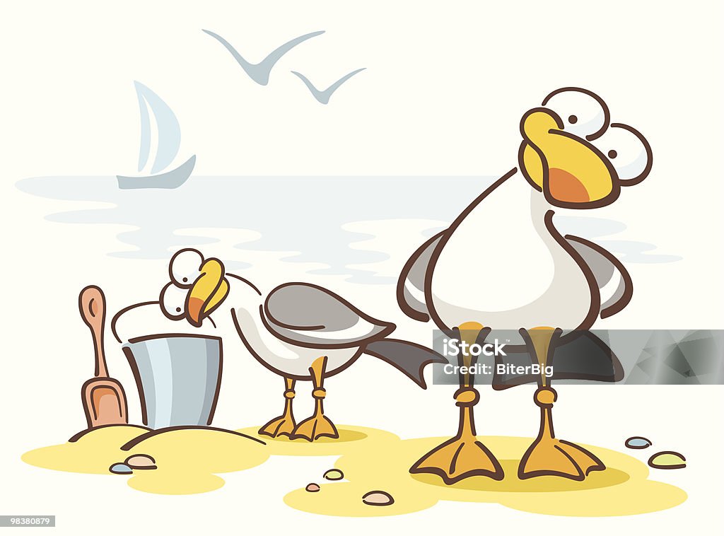 궁금 갈매기에게 빵 던지기 0명에 대한 스톡 벡터 아트 및 기타 이미지 0명 갈매기 걷기 Istock