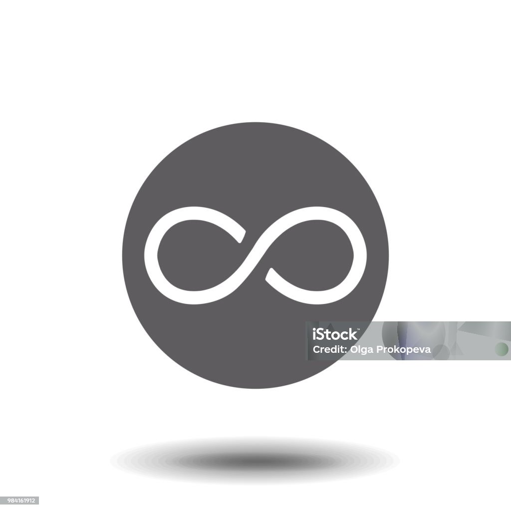 Ilustración De Los Iconos Del Símbolo Infinito Vector Ilustración