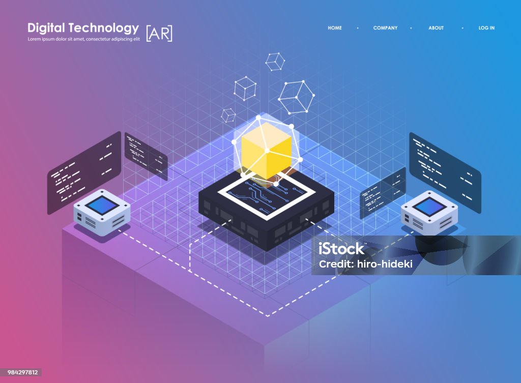Konsep Desain Isometrik Virtual Reality Dan Augmented Reality