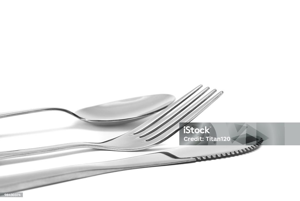 숟가락 나이프 및 Fork 접시류 흰색 바탕에 그림자와 0명에 대한 스톡 사진 및 기타 이미지 0명 개체 그룹 그릇
