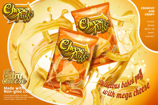 Cheese Curls Clipart