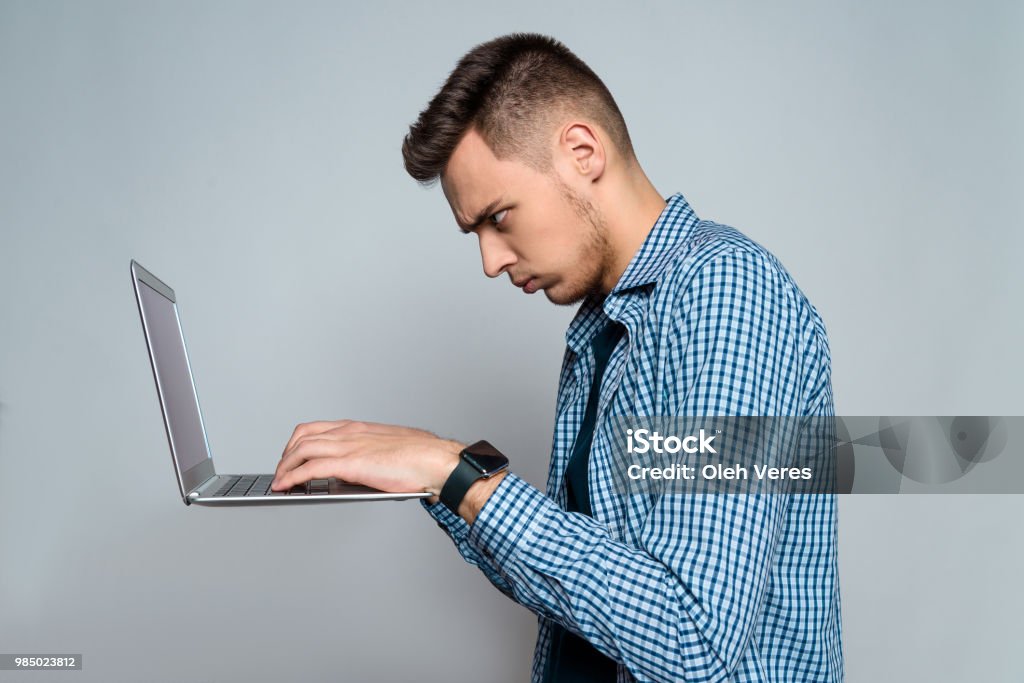 Young Guy Programmer Develops Application Stock Photo - Download Image ... Young Guy Programmer Develops Application Stock Photo - Download Image ...