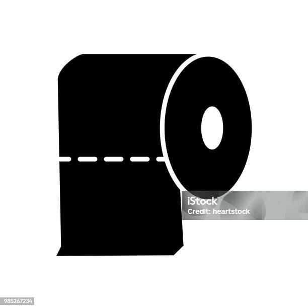 Papier Toilette Icône Vector Illustration De Lélément Simple Conception