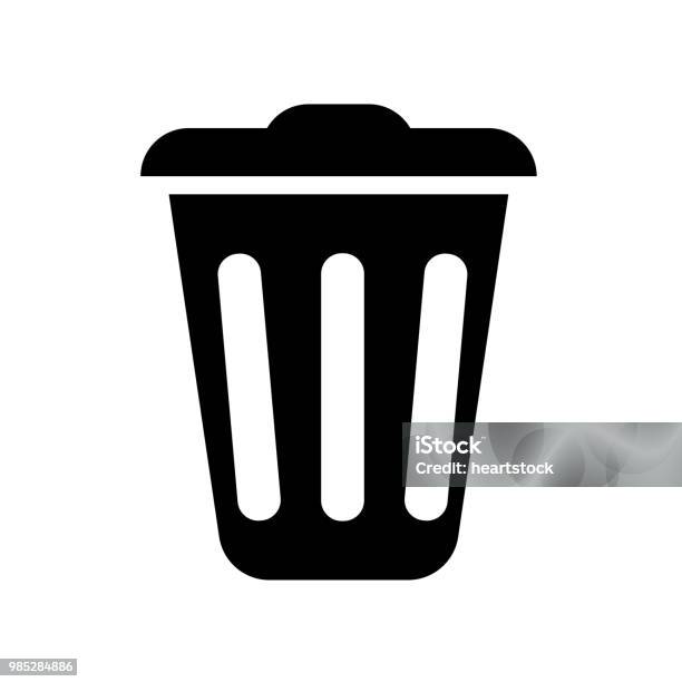 Icône De La Corbeille Icône Vector Illustration De Lélément Simple