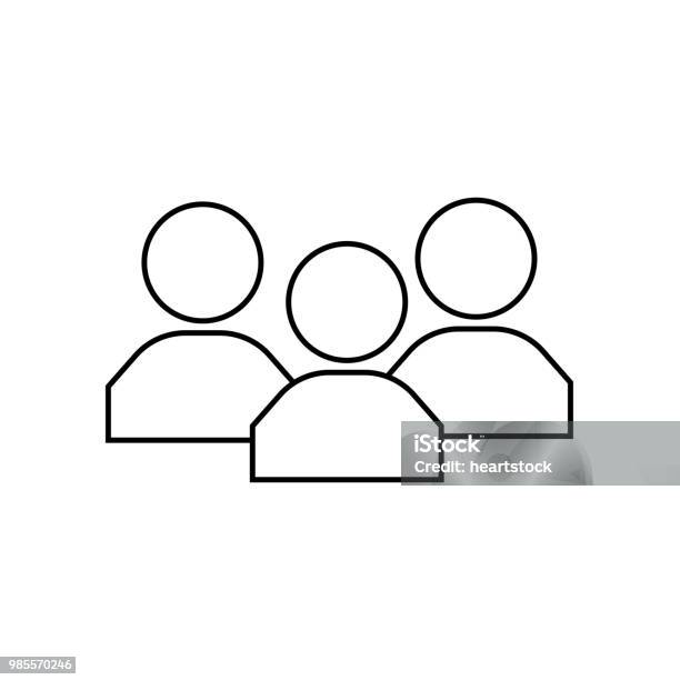 Utilisateurs Vecteur Icône Illustration De Lélément Simple Les