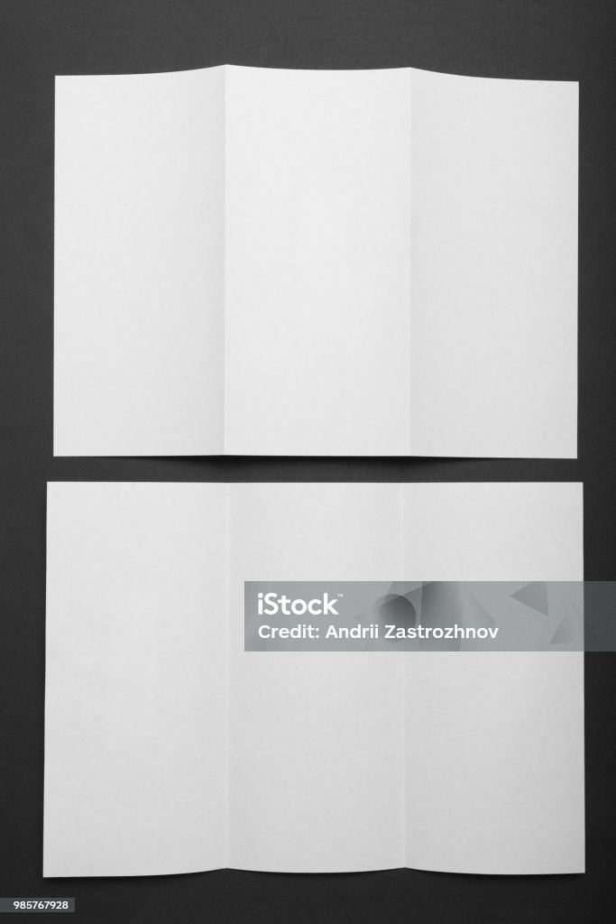 Trifold 종이 전단지 이랑 Dl 플라이어 소책자 0명에 대한 스톡 사진 및 기타 이미지 0명 공란 광고 Istock