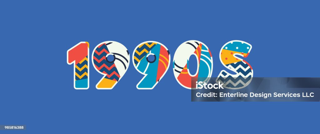 1990 年代のコンセプト ワード アートの図 1990年のベクターアート素材や画像を多数ご用意 1990年 1990~1999年
