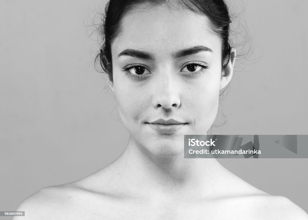 Beauty Woman Face Portrait Beautiful Model Girl With Perfect Fresh