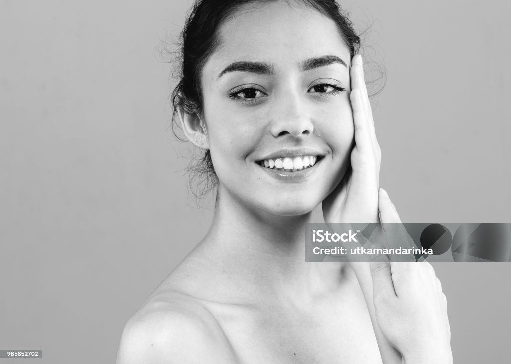 Beauty Woman Face Portrait Beautiful Model Girl With Perfect Fresh