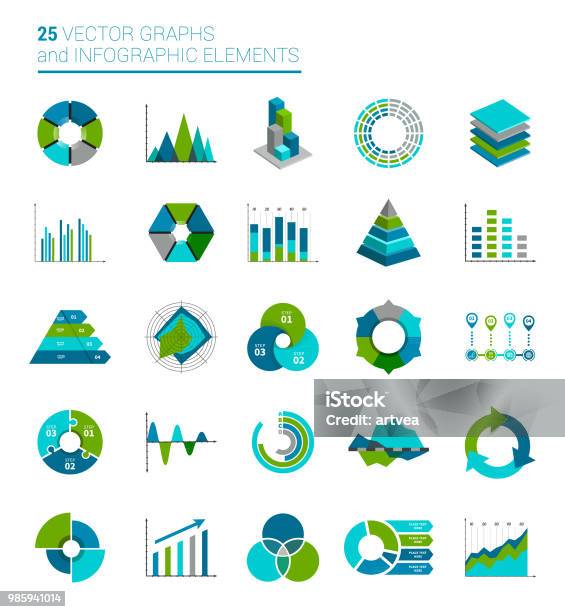 Éléments Graphiques De Diagrammes Et Dinfographie Vecteurs Libres De