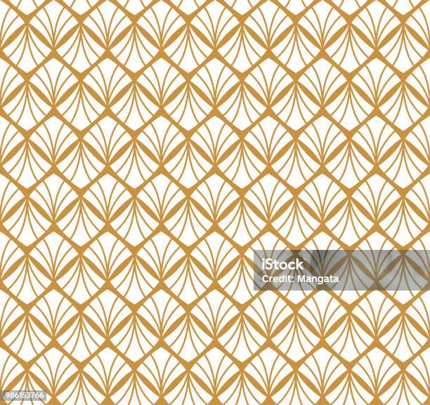 Vector Classic Floral Art Nouveau Seamless Pattern Stylish Abstract Art