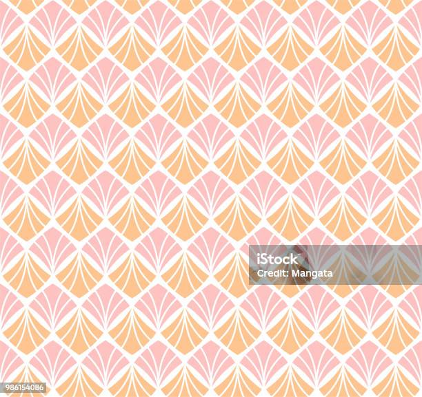 Vector Classic Floral Art Nouveau Seamless Pattern Stylish Abstract Art