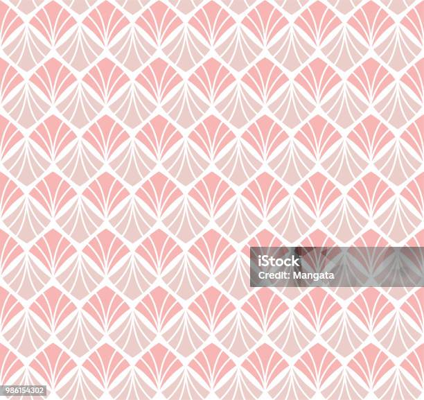 Vector Classic Floral Art Nouveau Seamless Pattern Stylish Abstract Art