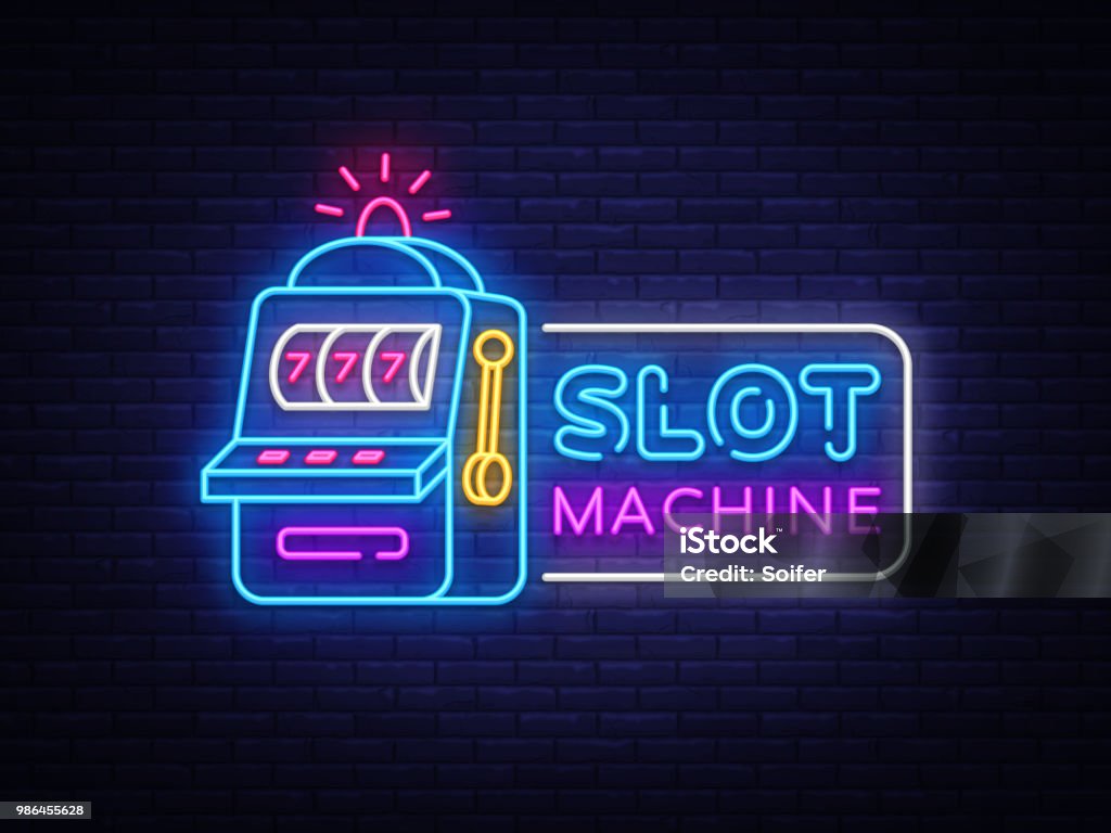 Vektor Tanda Neon Mesin Slot Template Desain Kasino Tanda Neon Spanduk ... Vektor Tanda Neon Mesin Slot Template Desain Kasino Tanda Neon Spanduk ...