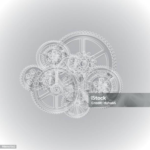 Gears 배경기술 강철에 대한 스톡 벡터 아트 및 기타 이미지 강철 개념 개체 그룹 Istock