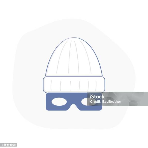 Mask Of A Robber Swindler Bandit Burglar Gangster Vector Illustration
