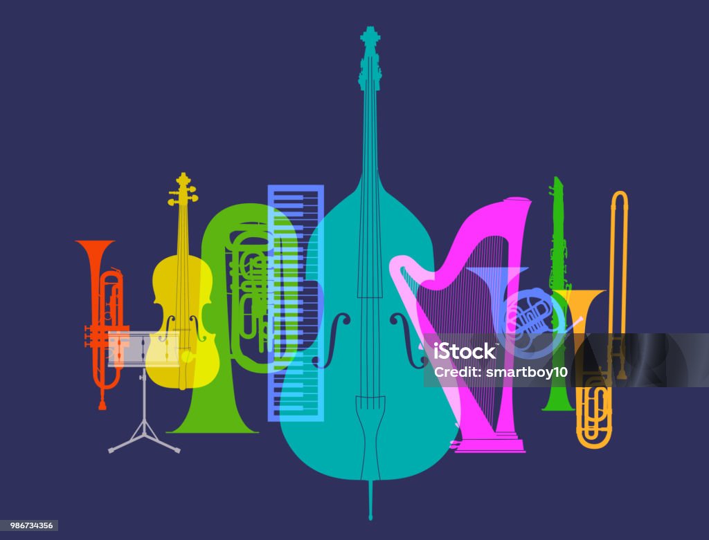 Musical Instruments Classical Orchestra Stock Illustration Download