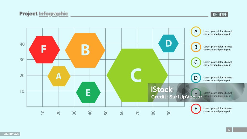 Six Hexagons On Chart Slide Template Stock Illustration - Download ... Six Hexagons On Chart Slide Template Stock Illustration - Download ...