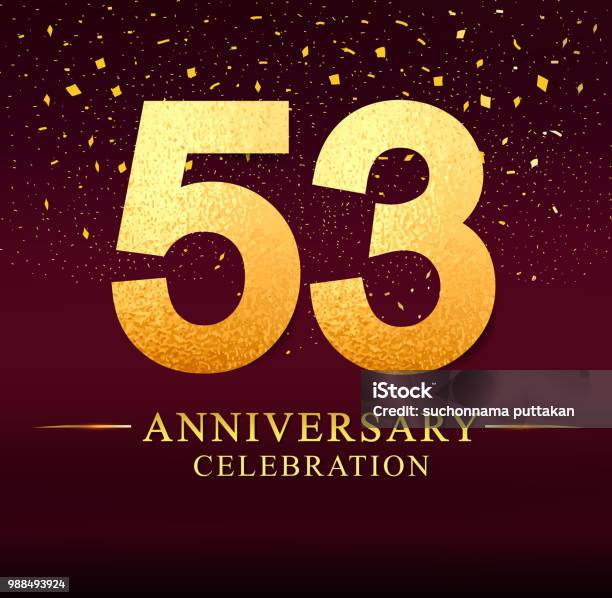 Logo Perayaan Ulang Tahun 53 Tahun Logo Ulang Tahun Dengan Warna Merah