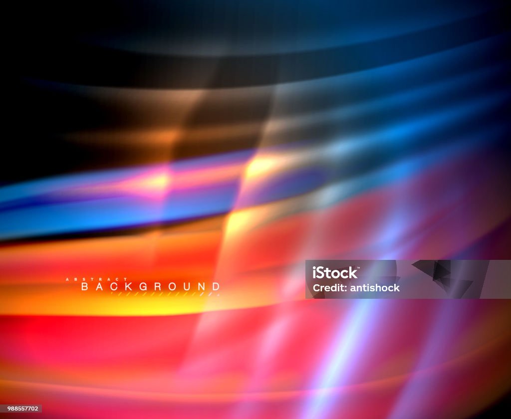Neon Glowing Wave Magic Energy And Light Motion Background Vector