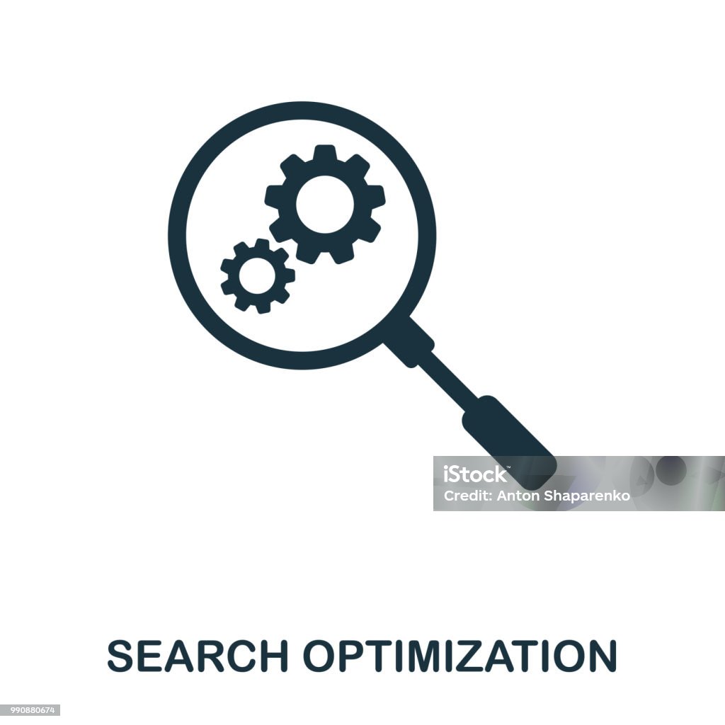 Icône Doptimisation De Recherche Ligne Design Dicône De Style Interface Utilisateur Illustration