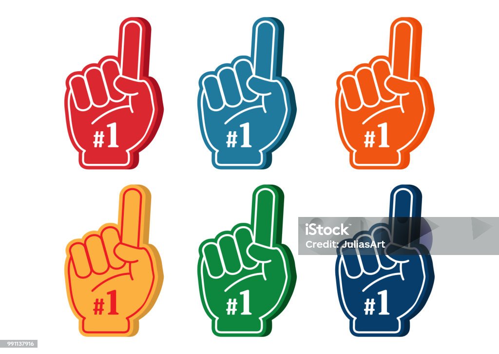 Victory Hands Symbol Number One And The Best Foam Vector Stock ... Victory Hands Symbol Number One And The Best Foam Vector Stock ...