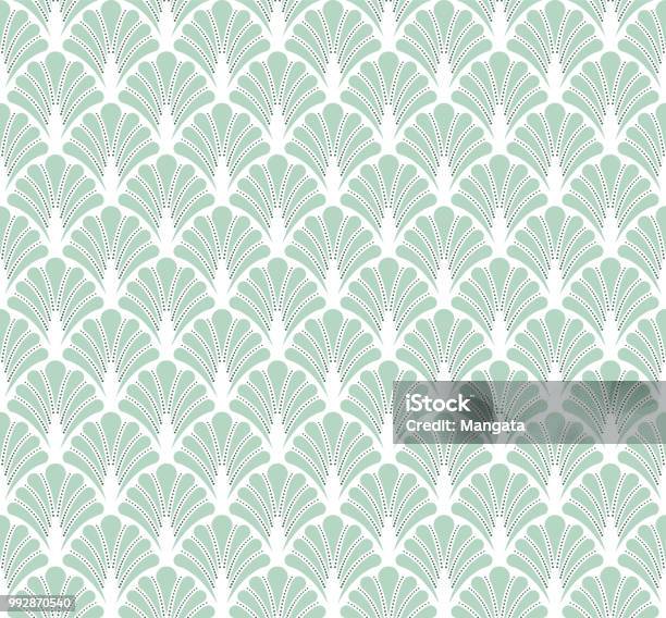 Vector Classic Floral Art Nouveau Seamless Pattern Stylish Abstract Art