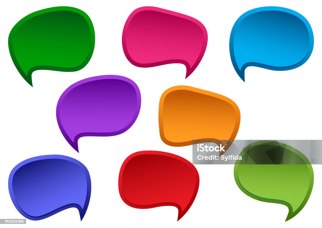 Set Gelembung Speesh Berwarnawarni Kotak Dialog Kosong Kosong Untuk ... Set Gelembung Speesh Berwarnawarni Kotak Dialog Kosong Kosong Untuk ...