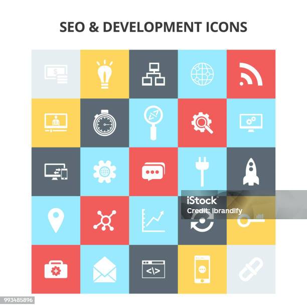 Seo 및 개발 아이콘 0명에 대한 스톡 벡터 아트 및 기타 이미지 0명 개발 고급 Istock