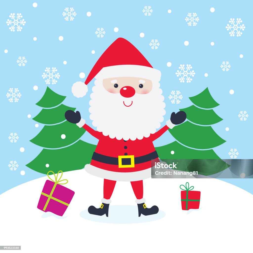 Santa Klausul Dan Pohon Natal Di Salju Turun Ilustrasi Stok - Unduh ... Santa Klausul Dan Pohon Natal Di Salju Turun Ilustrasi Stok - Unduh ...