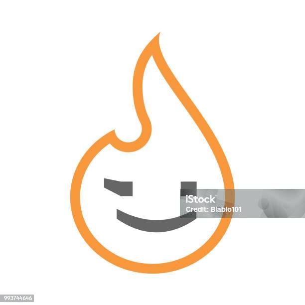 Api Seni Garis Dengan Emotikon Wajah Teks Mengedipkan Mata Ilustrasi ... Api Seni Garis Dengan Emotikon Wajah Teks Mengedipkan Mata Ilustrasi ...