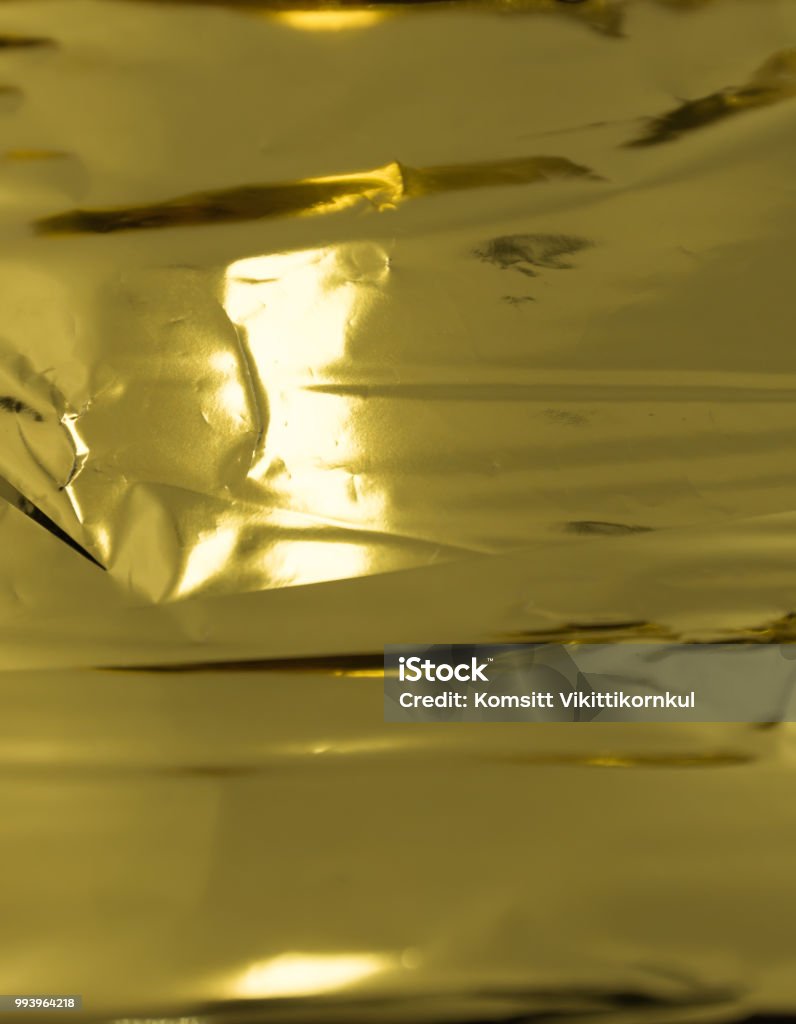 Shiny Gold Foil For Printing Work Hot Foil Texture Background Stock