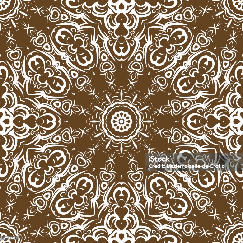 Flower Mandala Printable Decorative Elements Vector Illustration For