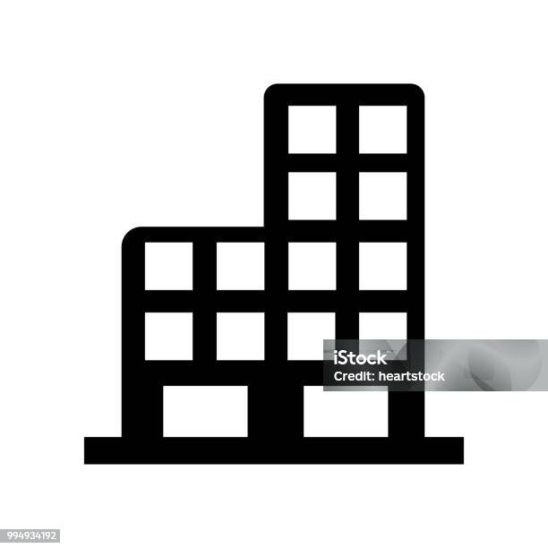 Bâtiments Vecteur Icône Illustration De Lélément Simple Bâtiments