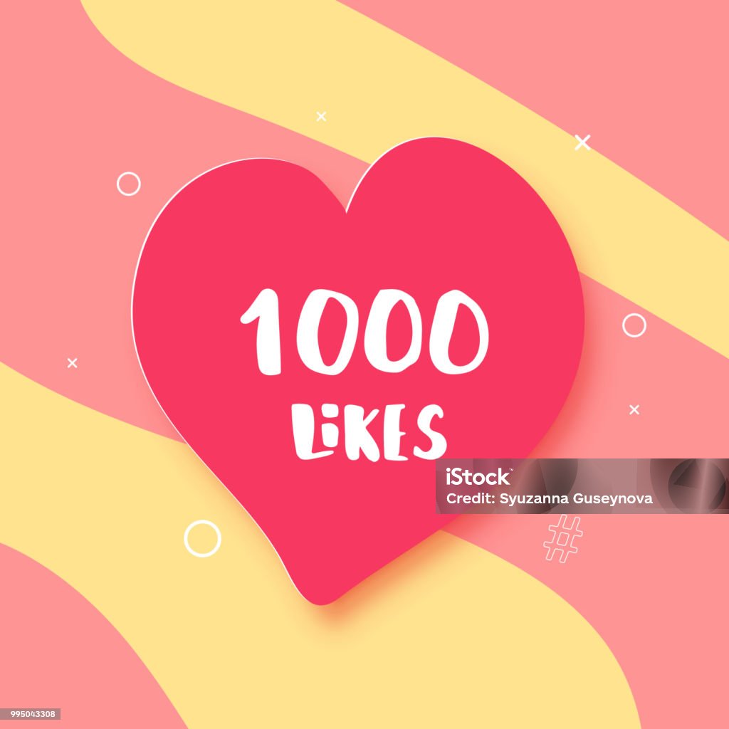 1000 Likes Thank You Post Vector Illustration Stock Illustration ... 1000 Likes Thank You Post Vector Illustration Stock Illustration ...